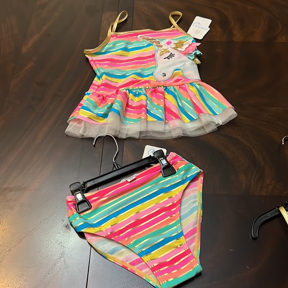 Flapdoodles | Swim | Flapdoodles Unicorn Stripe Tankini Swimsuit | Poshmark